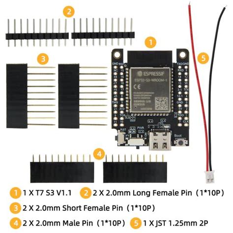 lilygo t7 s3 esp32 s3 kehityskortti wifi bluetooth 5 0 opencircuit