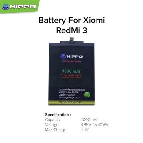 Jual Baterai Hippo Xiaomi Bm Redmi X Mah Garansi Resmi Jakarta Barat Miooz Official