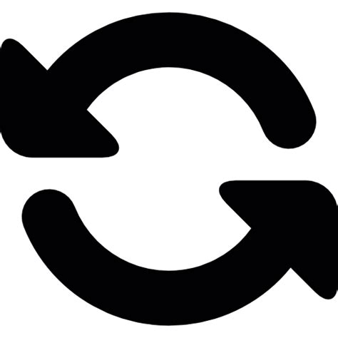 Free Icon Two Curve Arrows Facing Each Other