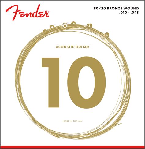 8020 Bronze Acoustic Strings Fender