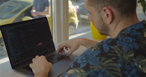 Close Up Man Coding Html Programming On Stock Footage Sbv 338646811
