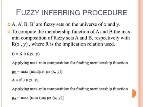 Fuzzy Inference Pptx Programming Languages Computing