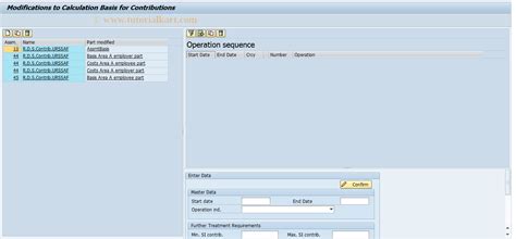 PC M UF H SAP Tcode Modify Contribution Calculation Base Transaction Code