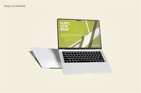 디자인을 보여주기 위해 Ui 디자인을 보여주기 위한 노트북 목업 프리미엄 Psd 파일