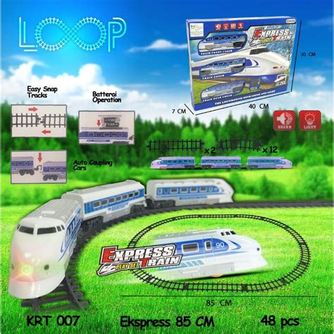 Jual Krt007 Jalur Kereta Api Track Set Express Lrt Mrt Train Mainan