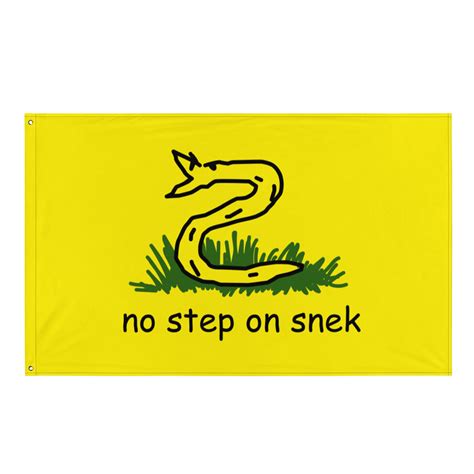 No Step On Snek Flag Stickthison