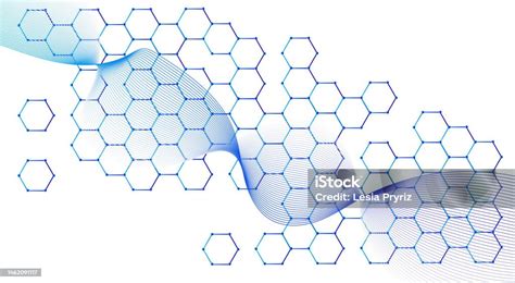 과학적 기술적 분자 의학 배경 유전 공학 및 분자 구조 육각형 Dna 네트워크 과학 화학 및 생명 공학 개념 혁신 기술 의료 Dna에 대한 스톡 벡터 아트 및 기타 이미지