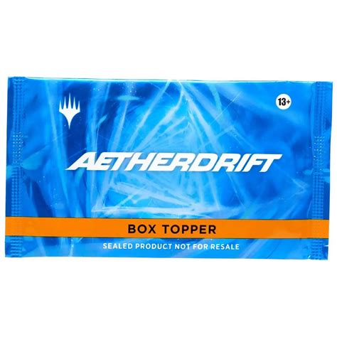 Magic The Gathering Aetherdrift Box Topper Booster Pack 2 Cards Wizards