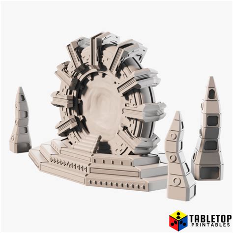 3d Printable Sci Fi Portal By Tabletop Printables