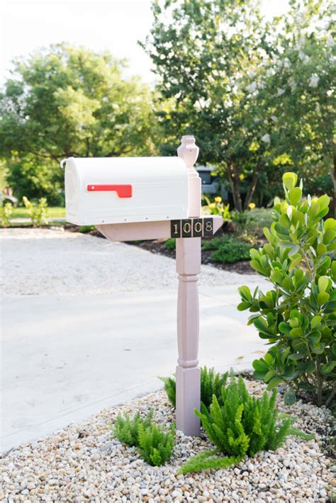 DIY Mailbox Project Makeover Blushing Bungalow So Cute You Ll Blush