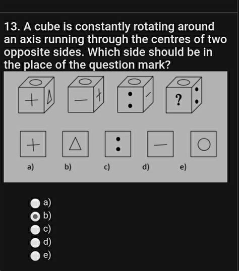 Solved A Cube Is Constantly Rotating Around An Axis Running Through The Centres Of Two Opposite