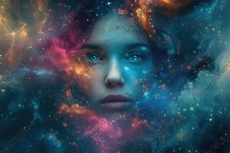 Girl Face Fantasy Background Wallpaper