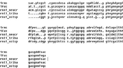 figure 1 from an algorithm of multiple sequence alignment based on