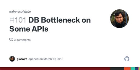 db bottleneck on some apis · issue 101 · gate sso gate · github