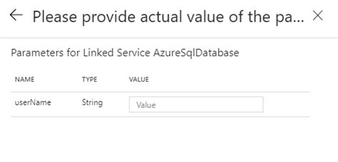 azure setting a linked service parameter at runtime in a data factory pipeline stack overflow