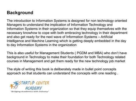 Information System Concepts Ppt