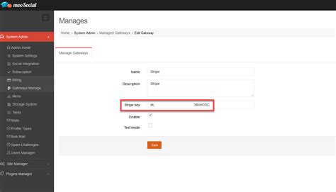 How To Configure Stripe Gateway MooCommunity Social Networking Script