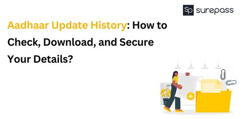 Aadhaar Update History How To Check And Download