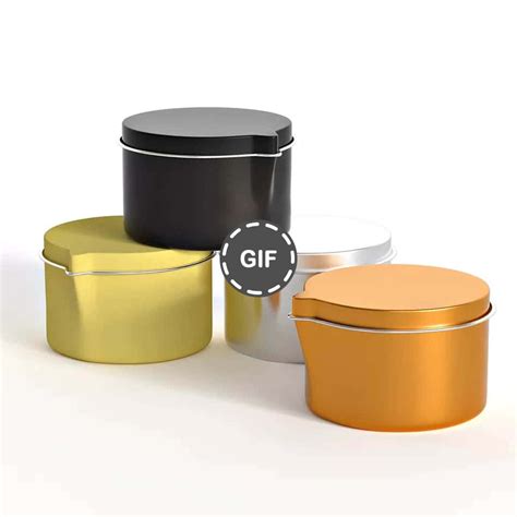 Massage Candle Tin With Pour Spout Massage Candle Tin