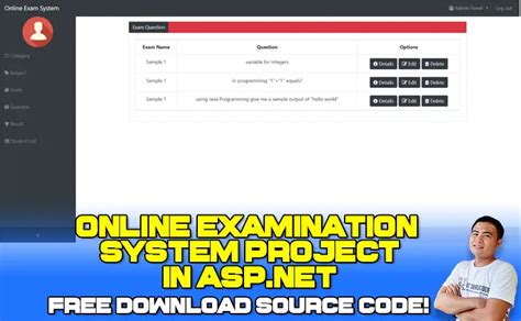 Online Examination System In With Source Code