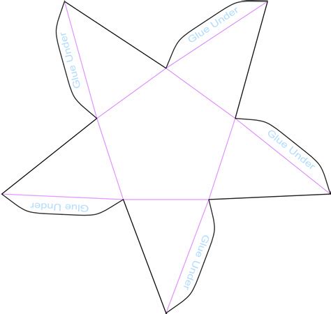 Pentagonal Pyramid Model Template