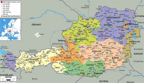 오스트리아 지도 여행코스 지형도 철도노선도 도로망도 관광안내지도 네이버 블로그