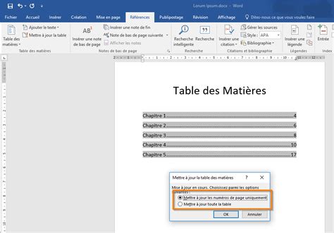 Faq And Aide La Table Des Matières Dans Office Word Pumbo