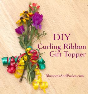 DIY Curling Ribbon Gift Topper Blossomsandposies Com