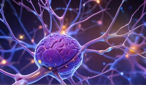 Premium Photo Neurons And Synapses Human Brain Interface Concept With Colorful Background