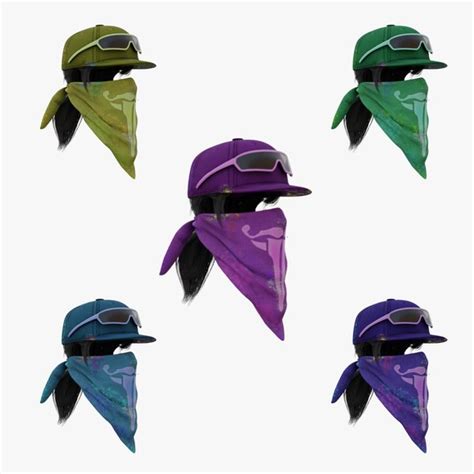 3d Girls Headgear Realistic Headgear Pack Of 5 Turbosquid 2031671