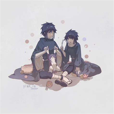Uchiha Madara And Uchiha Izuna Naruto And 1 More Drawn By Ylantu