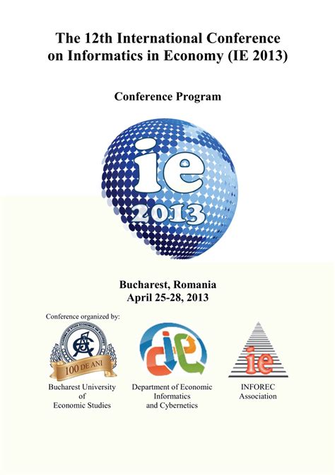 Pdf Program The 12th International Conference On Informatics In
