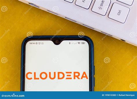 October Brazil In This Photo Illustration The Cloudera Logo Seen Displayed On A