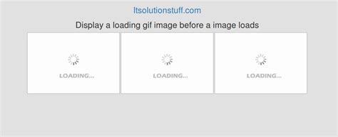 JQuery Show Loading Image While Load Image Example