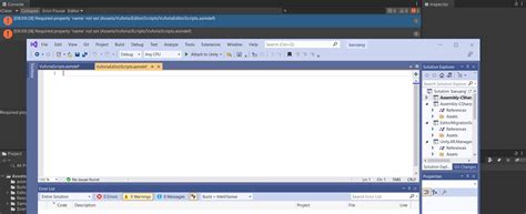 Required Property Name Not Set In Testrunnerasmdef Unity Engine