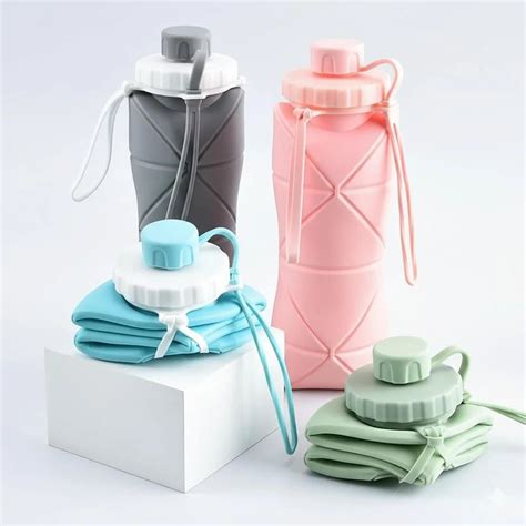 Silicone Folding Water Bottle At ₹ 140piece Silicone Water Bottle In