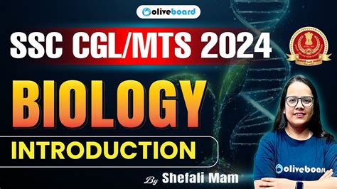 ssc cgl mts 2024 biology introduction class ssc cgl mts science class by shefali ma am