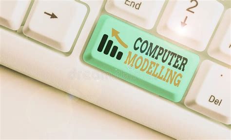 Writing Note Showing Computer Modelling Business Photo Showcasing Using A Computer To Make A