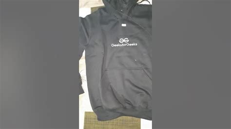 Geeksforgeeks Hoodie Unboxing Innovativedeveloper Gfg Hoodie Youtube