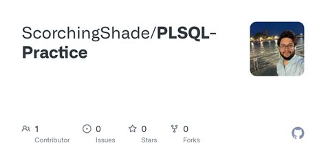 Github Scorchingshadeplsql Practice