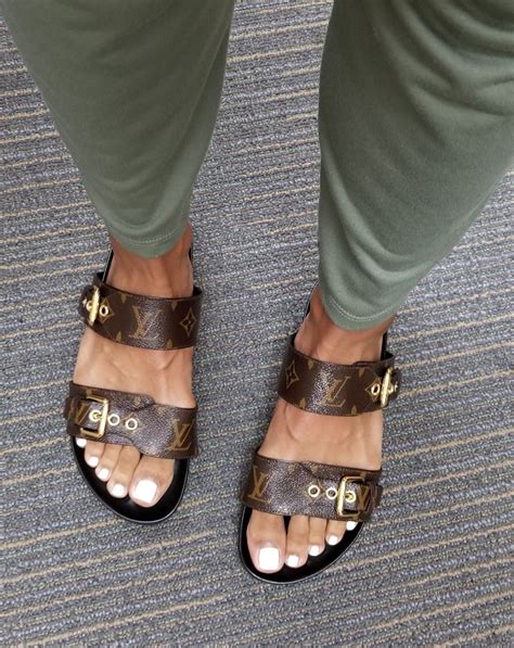 Louis Vuitton Bom Dia Flat Mules In Monogram Flat Mules Outfit Louis