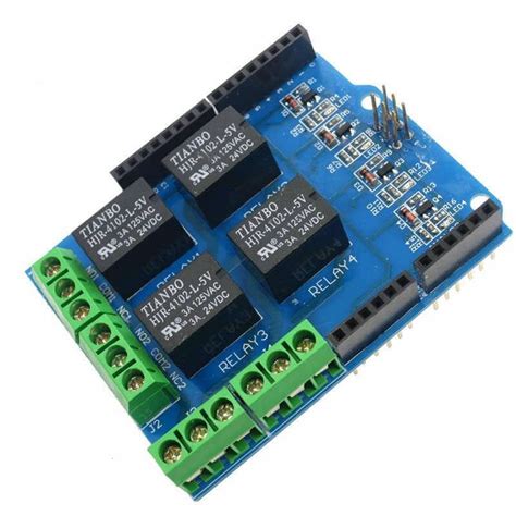 Плата розширення 4 х канального модуля реле Arduino Uno Arduino 144