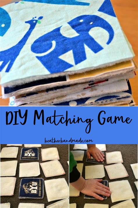 Quick DIY Matching Game Heather Handmade