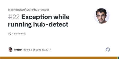 Exception While Running Hub Detect Issue Blackducksoftware Hub Detect Github