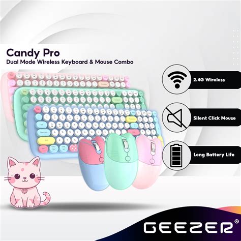 Geezer Candy Pro Bluetooth Wireless Keyboard And Mouse Combo Set With All It Hypermarket
