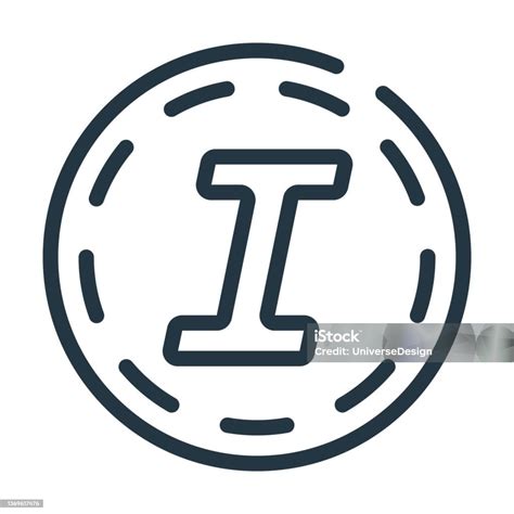 기울임꼴 얇은 선 아이콘 사용자 인터페이스 개념 격리 윤곽선 사인에서 타이포그래피 기울임꼴 선형 아이콘 웹 디자인 및 앱에 대한 벡터 그림 기호 요소입니다 0명에 대한 스톡