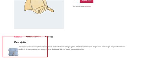 Twenty Twenty Theme Single Product Page In Description Tab Content Alignment Issue · Issue