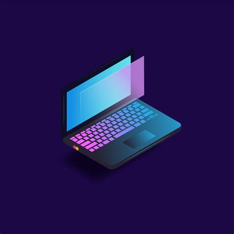 Laptop Isometric Illustration