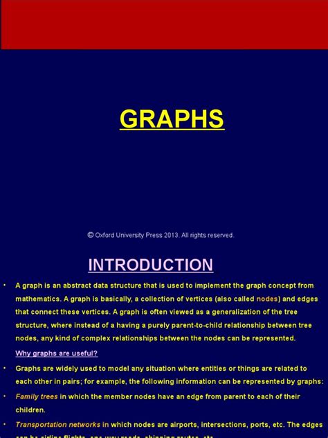 Graphs Oxford University Press 2013 All Rights Reserved Pdf Vertex Graph Theory Queue