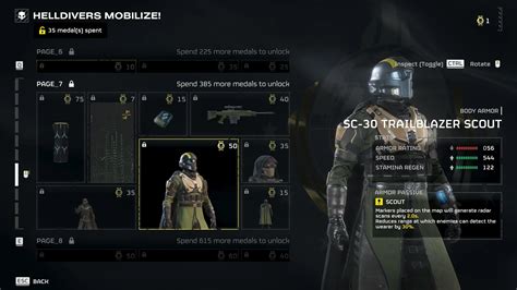 Helldivers 2 Every Body Armor List